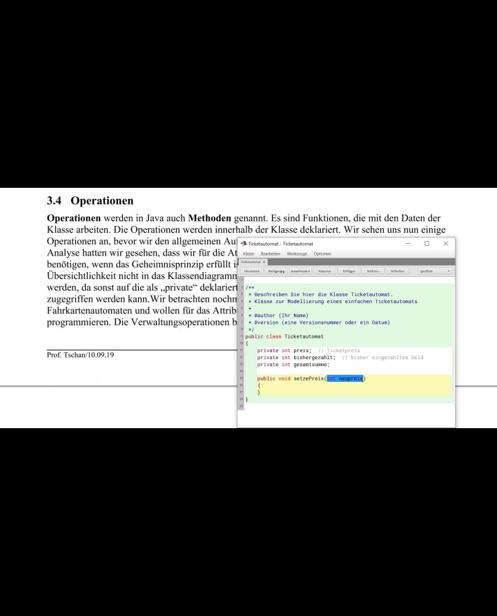 Klassen und Objekte in Java, Grundlagen, Teil 2: Operationen - Fakultät Mechanical & Medical ...