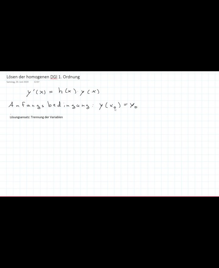 Differenzialgleichungen - Herleitung Trennung der Variablen ...